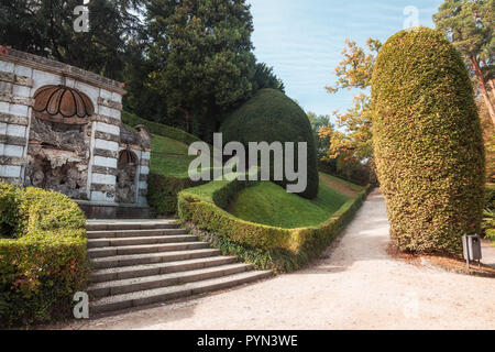 Varese OCT 2018 ITALY - Public gardens of Estense Palace Stock Photo ...