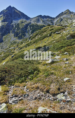 Amazing Landscape with green hills, Pirin Mountain, Bulgaria Stock ...