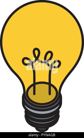 beautifull light bulb isolated icon Stock Vector Image & Art - Alamy
