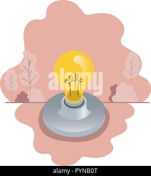 beautifull light bulb isolated icon Stock Vector Image & Art - Alamy