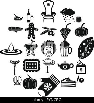 Munificence icons set, simple style Stock Vector Image & Art - Alamy