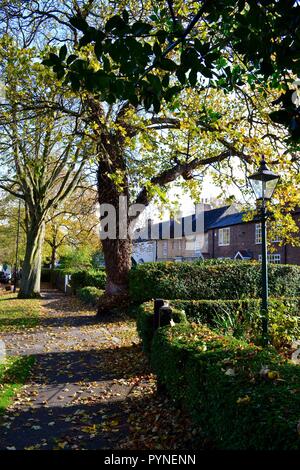 Colourful image of Hartburn Village and its' traditional old British ...