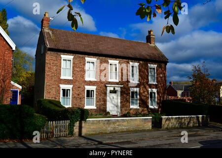 Colourful image of Hartburn Village and its' traditional old British ...
