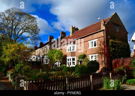 Colourful image of Hartburn Village and its' traditional old British ...