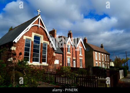 Colourful image of Hartburn Village and its' traditional old British ...