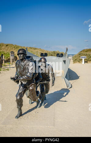 Utah beach statue Stock Photo - Alamy