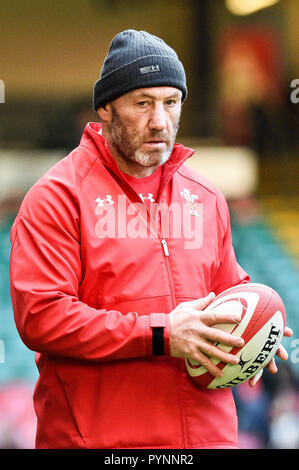 Wales forwards coach Robin McBryde during a press conference at The ...