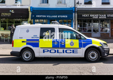 Police Van Dog Section London England UK Stock Photo - Alamy
