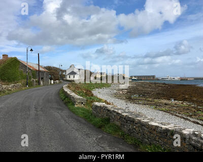 Kilronan, Inishmore, Ireland. 19 September, 2018. View of the coastline ...