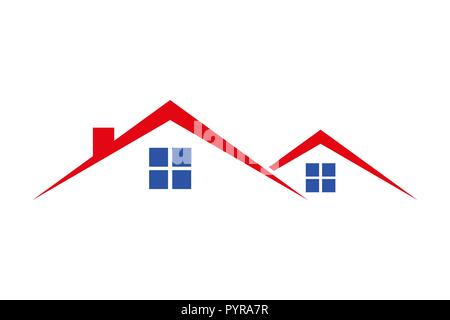 logo house for sale rental or home ownership vector illustration ...