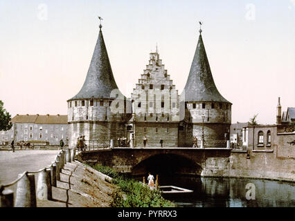 The Rabot Gate, Ghent, Belgium ca. 1890-1900 Stock Photo - Alamy