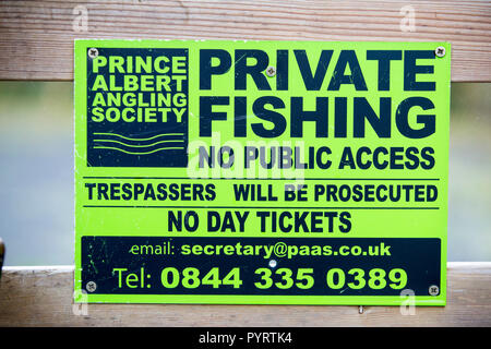 A fishing sign on the River Ribble at Ribchester Lancashire UK Stock ...