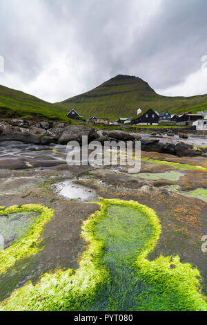 Funningur village, Eysturoy island, Faroe Islands Stock Photo - Alamy