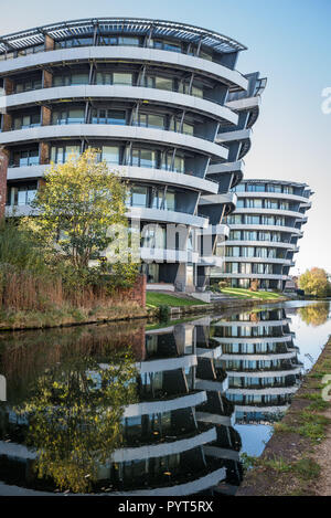 Budenberg Haus complex in Broadheath, Altrincham Stock Photo - Alamy