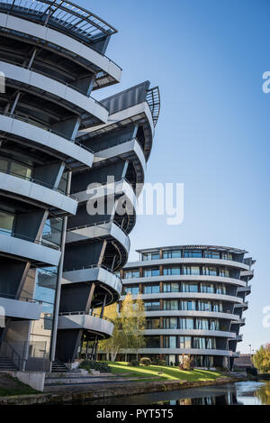 Budenberg Haus complex in Broadheath, Altrincham Stock Photo - Alamy