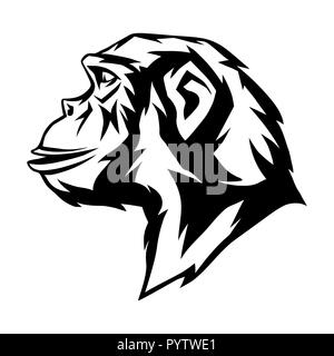 Monkey music logo design vector template Stock Vector Image & Art - Alamy