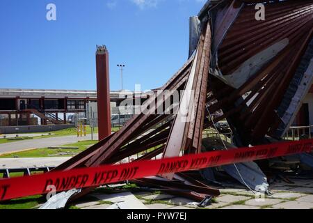 Saipan. 30th Oct, 2018. Photo taken on Oct. 30, 2018 shows a view of ...
