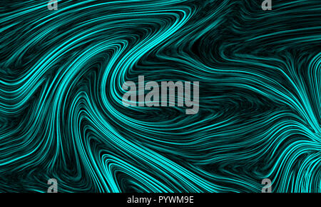 Neon cyan abstract background with liquify flow Stock Photo - Alamy