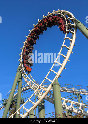people enjoying the X-scream ride at the top of the Strat, or ...