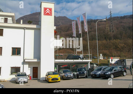 Lugano, Switzerland - 23 March 2010: Citroen car dealer at Lugano on ...