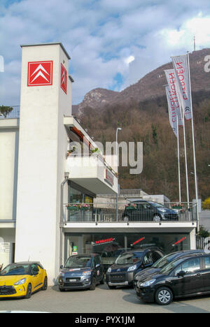 Lugano, Switzerland - 23 March 2010: Citroen car dealer at Lugano on ...