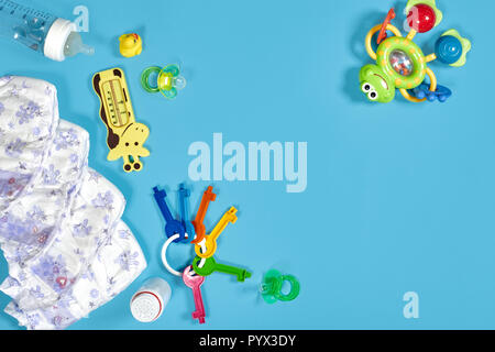 Babies goods: cloth diaper, baby powder, nibbler, cream, teether ...