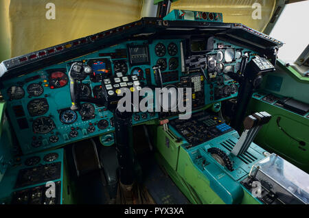 09.23.2018 Russia Ulyanovsk Airport: The Inside the cockpit of the ...