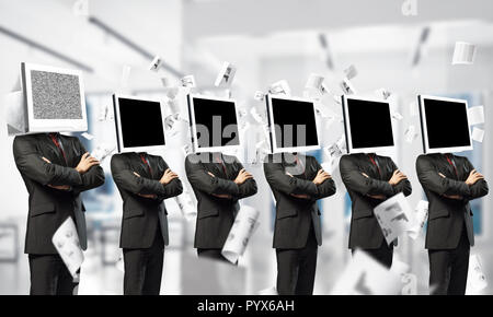 Business addiction on modern technologies Stock Photo - Alamy