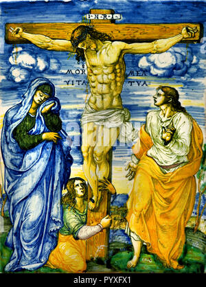 Milan, Italy: Jesus Christ ancient statue on a grave in the Cimitero ...