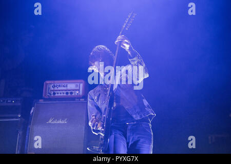 Norway, Oslo - October 26, 2018. The Norwegian rock band Kosmik Boogie ...