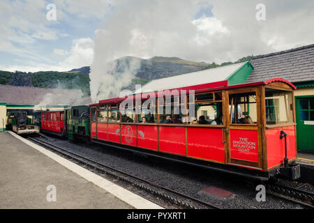 The Snowdon Mountain Railway,a steam powered cog railway that travels from Llanberis to the ...