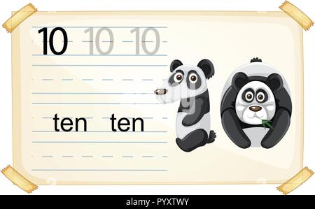 Illustration of a letter t is for ten Stock Vector Image & Art - Alamy