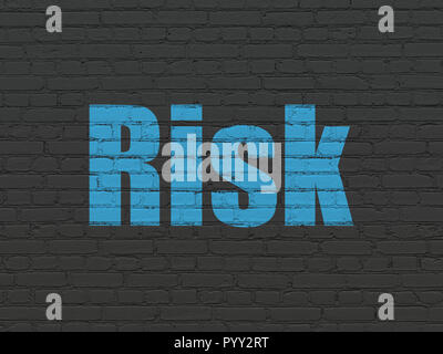 Finance concept: Risk on wall background Stock Photo - Alamy