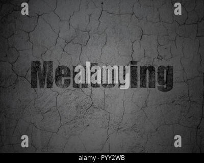 Learning concept: Mentoring on grunge wall background Stock Photo - Alamy