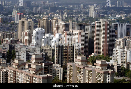 Skyline from Oberoi Heights building, Mumbai, Maharashtra, India, Asia ...