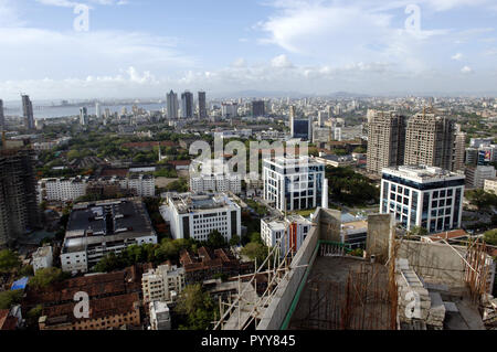 aerial view of lower parel with peninsula corporate park ; Bombay ...