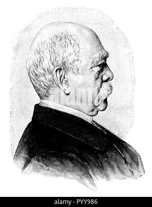 Otto von Bismarck portrait after A Fischer . Prussian and German ...