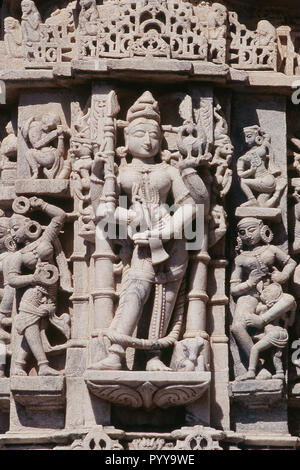 Sculptures, Sun Temple, Ranakpur Stock Photo - Alamy
