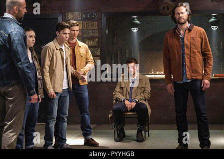 SUPERNATURAL, (from left): Misha Collins, Linnea Sharples, Wynn Everett ...