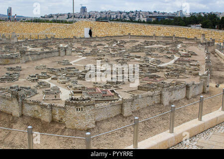 Holyland Model of Jerusalem scale model of the city of Jerusalem in the ...