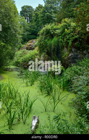 Waterfall at Blarney Castle in Blarney, County Cork, Ireland on 16th ...