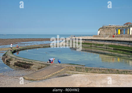 Minnis Bay Front Poole Kent UK Stock Photo - Alamy