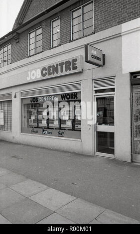 1983, historical, exterior view of a high street jobcentre, Lewisham ...