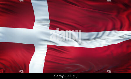 Denmark flag - realistic waving fabric flag Stock Photo - Alamy