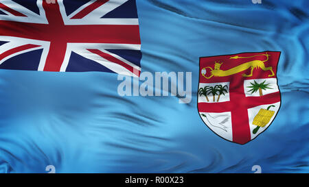 Fiji Flag - Realistic Waving Fabric Flag Stock Photo - Alamy