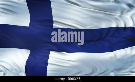 Finland flag - realistic waving fabric flag Stock Photo - Alamy