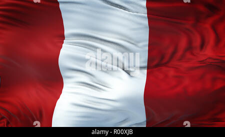 Peru Flag - Realistic Waving Fabric Flag Stock Photo - Alamy