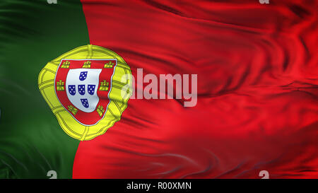 Portugal flag - realistic waving fabric flag Stock Photo - Alamy