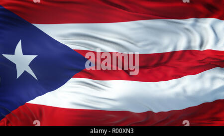 Puerto Rico flag - realistic waving fabric flag Stock Photo - Alamy