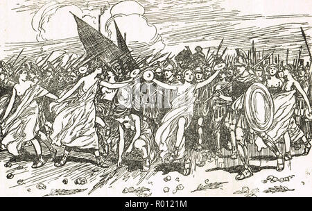 The Battle of Salamis in 480 BC fought between Greek city-states and ...